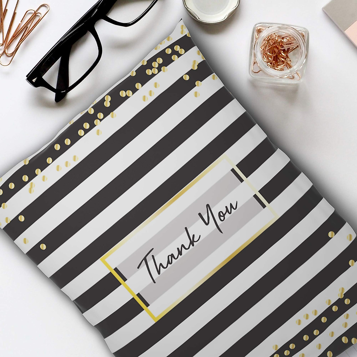 PAKABOO Poly Mailer Shipping Bags 10x13 Inch, 100 Pack, Non-Padded Envelopes with Tamper Proof Self-Seal, Cheetah Print Packaging