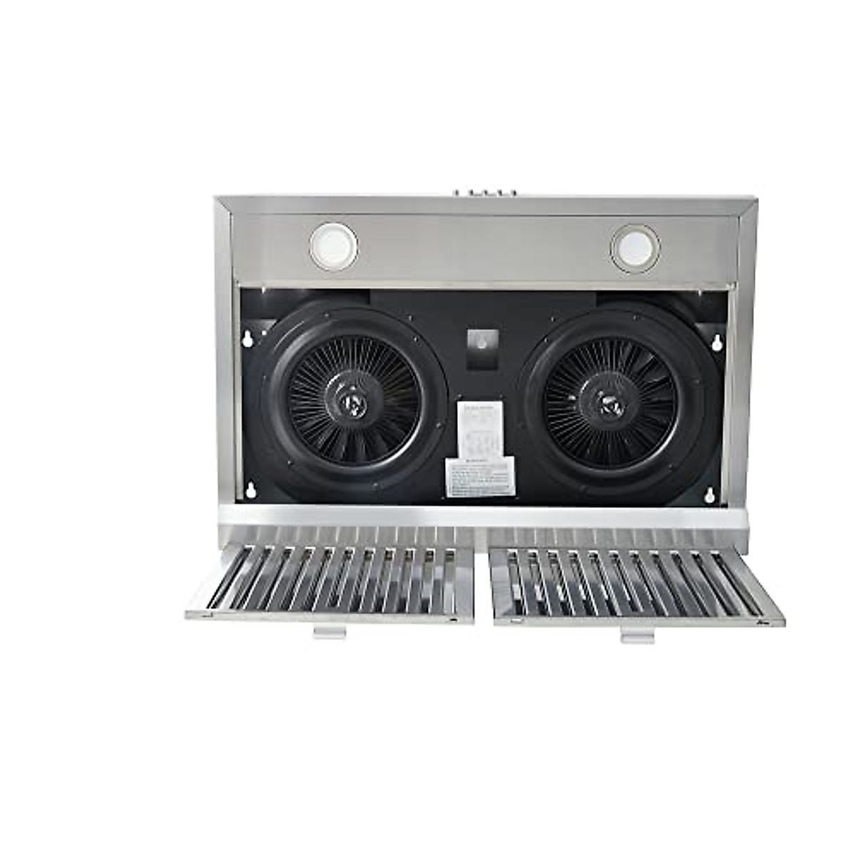 HTH HTHomeprod 30 Inch Under Cabinet Range Hood Powerful Dual Motor 3 Speed 480 CFM Stainless Steel Filter