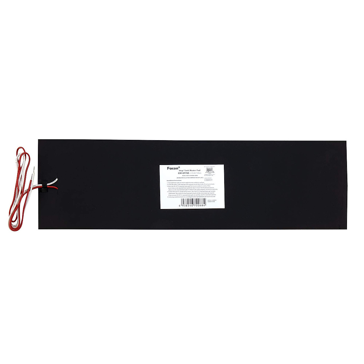 RecPro RV Tank Heater Pad Kit | 7 1/4" x 25" | Fresh Water | Grey Water | Holding Tank | Up to 50 Gallons | 12V | Toggle Switch and Wire Included | Elbow Pipe Heater Pad (3 Pads)