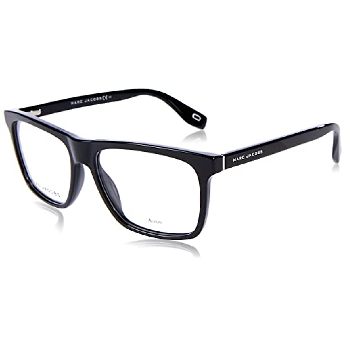 Marc Jacobs Marc 342 807 Black Plastic Rectangle Eyeglasses 55mm