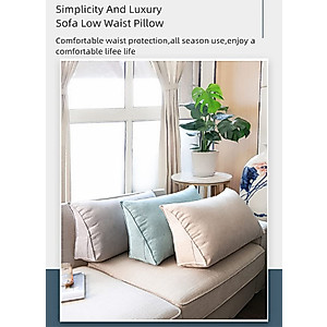 SHIZLIN Simplicity and Luxury Wedge Pillow Waist Protection Reading Pillow Couch Cushion Support Triangle Sofa Backrest Pillow