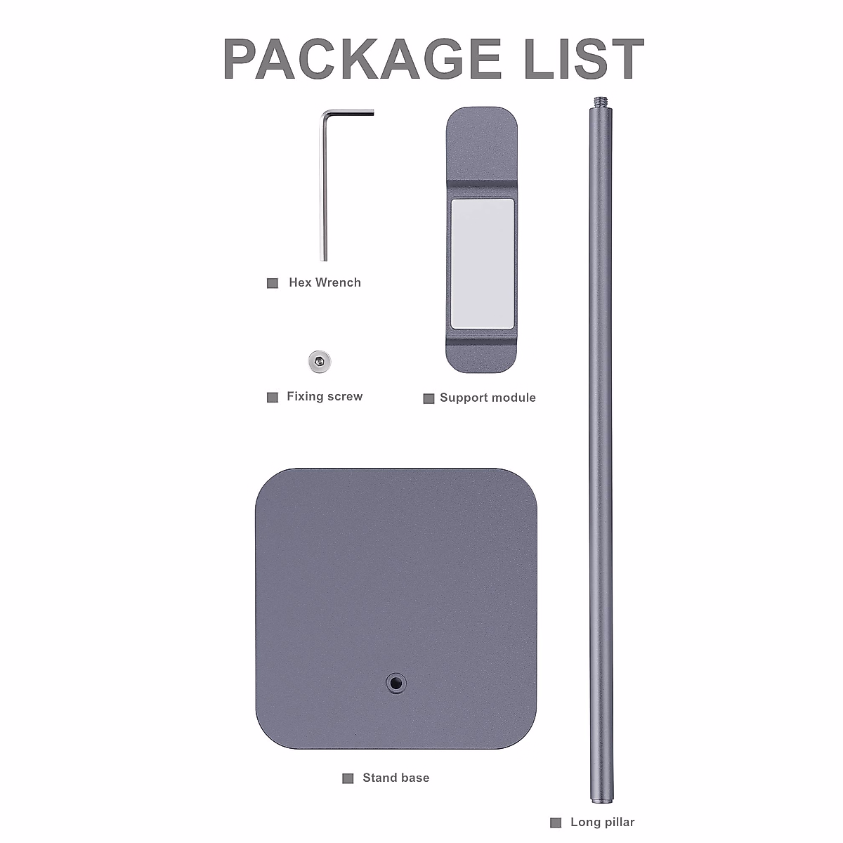 MHQJRH Aluminum Headphones Stand Holder, Suitable for Headphone Display Stands of All Gaming headsets and Wireless Headset Sizes (Space Gray)