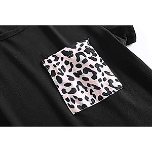 HONG HUI Women's Capri Pajama Sets Plus Size Stylish Print SleepWear with Pocket Black