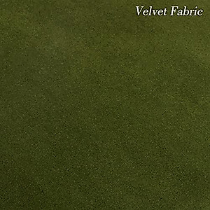 Zesthouse Rattan Dining Chairs with Arms, Mid-Century Modern Dining Chairs Set of 2, Accent Chairs with Metal Chrome Legs and Armrest, Velvet Upholstered Cane Armchairs for Living Room, Kitchen,Green