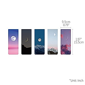 Monolike Magnetic Bookmarks Moon Ver.1, Set of 5