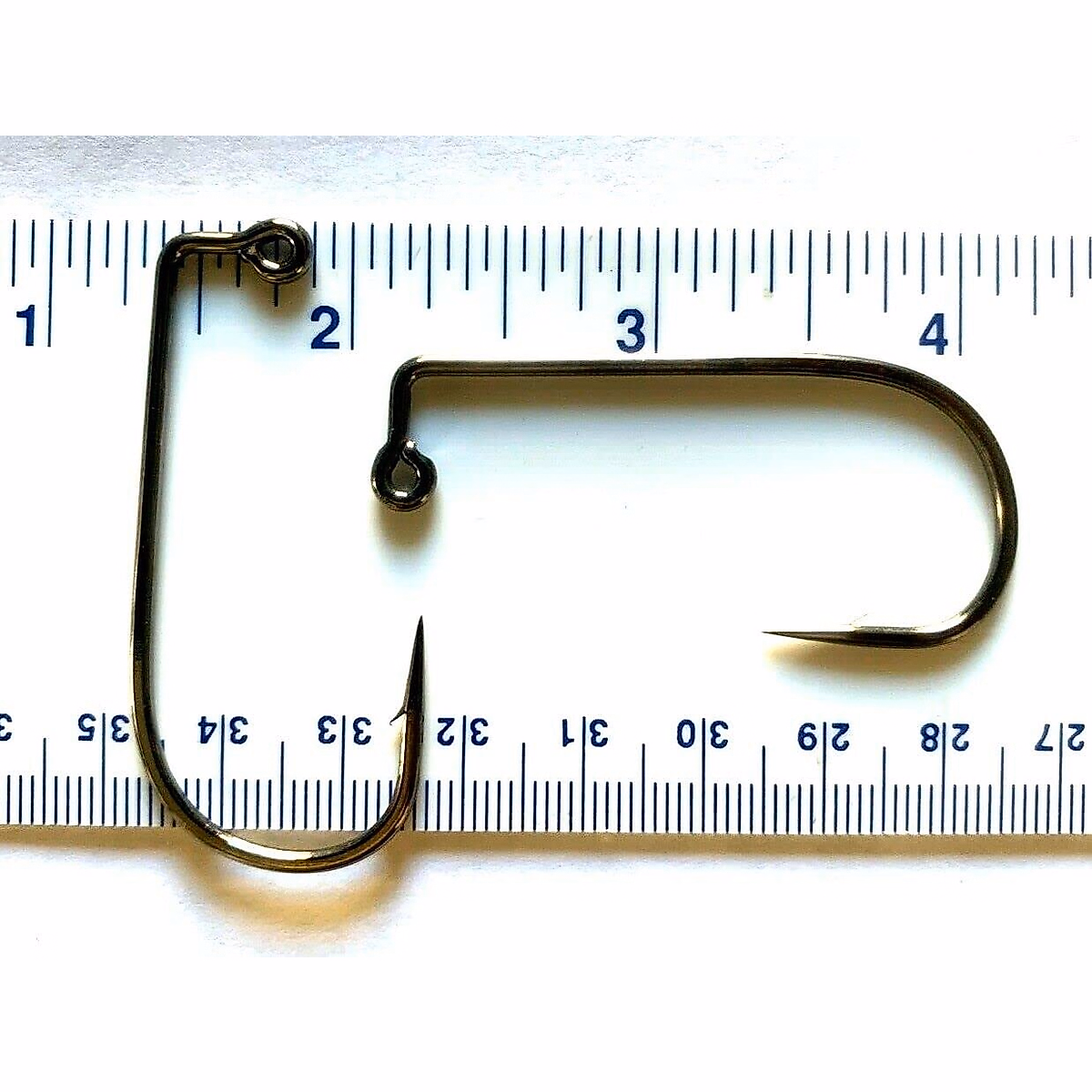 50 Gerry's Tackle 32833 2X Strength Black Nickel 90 Degree Round Bend Jig Hooks Size 5/0