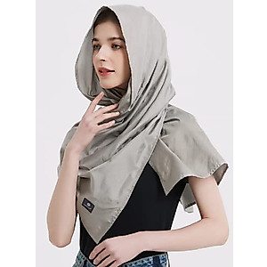 Radia Smart® EMF Protection Scarf, Silver Fiber Fabric, RF Blocker Radiation Protection, 5G, WiFi, Cellular, Bluetooth. High Shielding Efficiency. Multiple Ways To Wear.