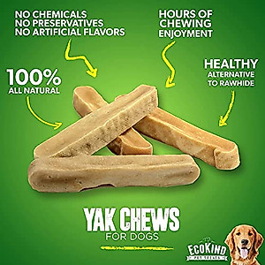 EcoKind Monster Himalayan Yak Cheese Dog Chew | XL Dog Chews, Rawhide Free, Extra Long Lasting Dog Chew Stick for Aggressive Chewers, Indoors & Outdoor Use, Healthy Dog Treats, Made in The Himalayas