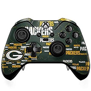 Skinit Decal Gaming Skin Compatible with Xbox One Elite Controller - Officially Licensed NFL Green Bay Packers Blast Design