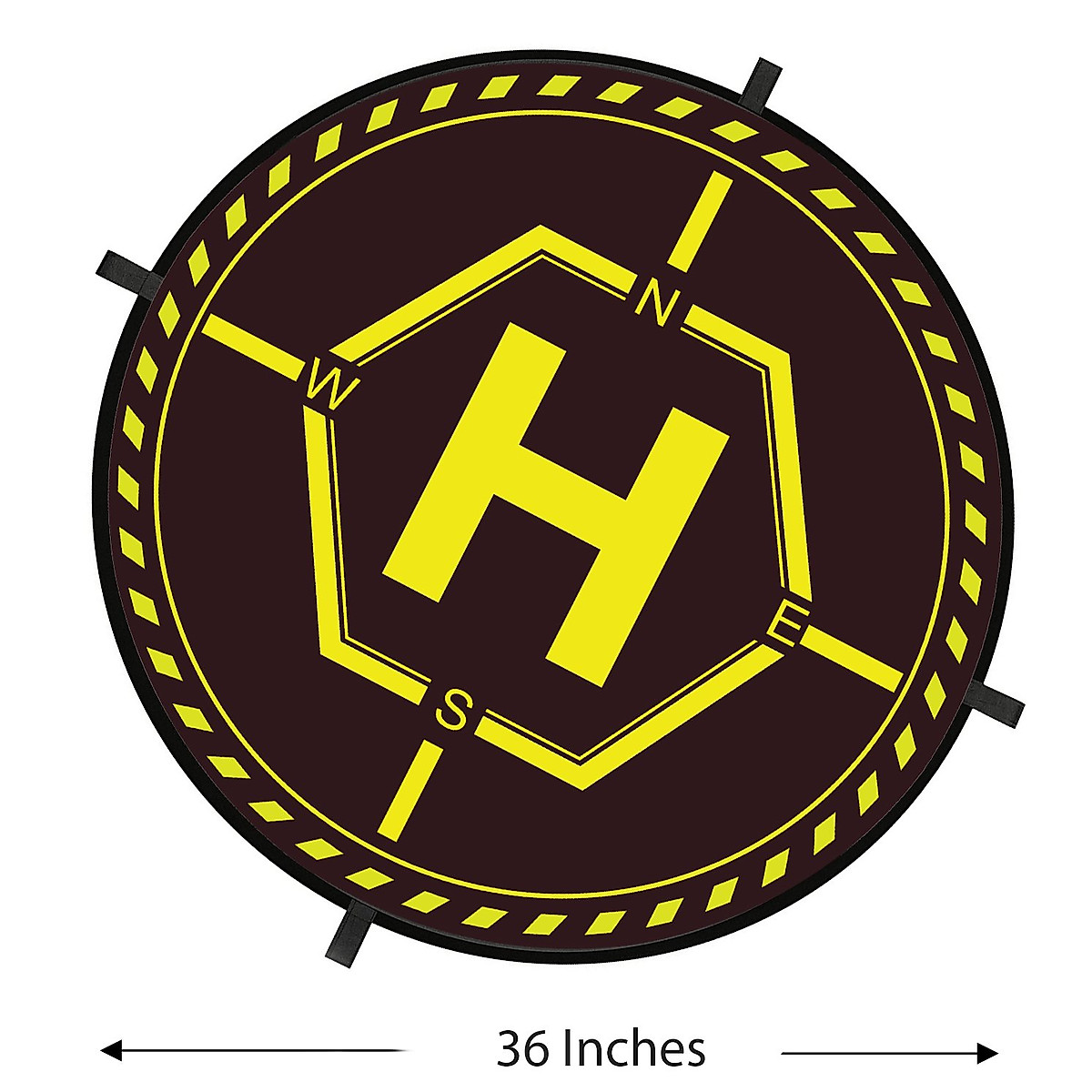 Fstop Labs 36 inch RC Drone Waterproof Collapsible Foldable Landing Pad for DJI Tello Mavic 2 Zoom Air Pro Platinum Phantom 3 4 Spark Accessories High Contrast