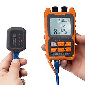 D YEDEMC Mini Optical Fiber Power Meter FC/SC/ST Universal Interface Fiber Tester Built-in 2Mw Visual Fault Locator Li-ion Battery USB Charge (OPM&VFL-2Mw-Li)