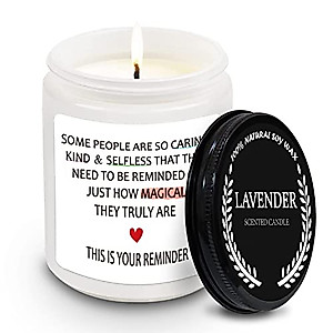 Lovearth Thank You Gifts for Women, Men - Inspirational Gifts for Women, Funny Birthday, Appreciation, Boss Day Gifts, Thanksgiving, Christmas, Gifts for Friends, Coworkers, Boss - Thank You Candle