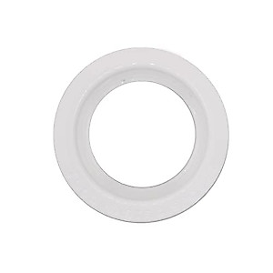 Westbrass CO2195-50 Combo Pack 3-1/2" Wing Nut Twist Style Large Kitchen Sink Basket Strainer and Extra-Deep Collar Kitchen Sink Waste Disposal Flange with Stopper, Powder Coat White