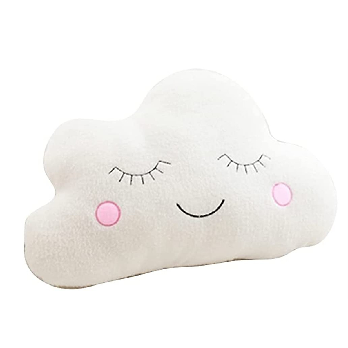 Soft Plush ELONEL Star Pillow Moon Cloud Fresh Cushion Bed Pillow Home Office Sofa car seat Cushion Party Supplies (Clouds (21.5*17.7) inch (55*45) cm, White)
