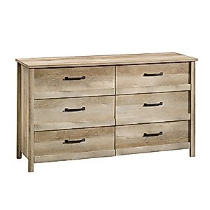 Sauder Cannery Bridge 6-Drawer Dresser, Lintel Oak finish