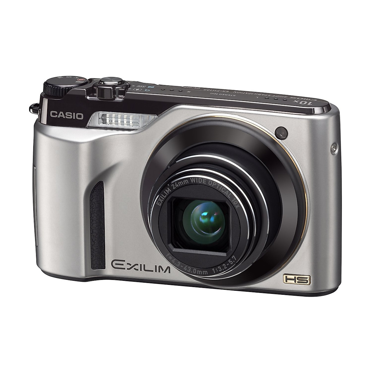Casio EX-FH100 10.1MP High Speed Digital Camera with 10x Ultra Wide Angle Zoom with CMOS Shift Image Stabilization and 3.0 inch LCD Silver