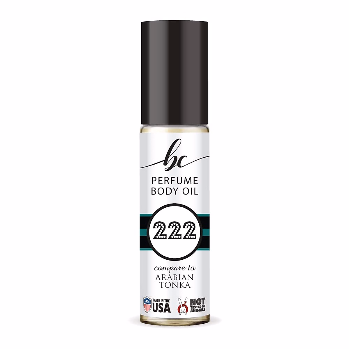 BIOCURA BC Perfume 222 Inspired by Arabian Tonka For Women & Men Replica Fragrance Body Oil Dupes Alcohol-Free Sample Travel Size Concentrated Long Lasting Roll-On 0.3 Fl Oz/10ml