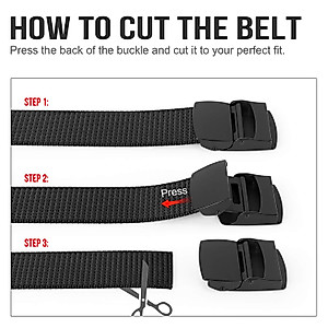 SUOSDEY Tactical Belts for Men Military Nylon Web Belt Heavy Duty Metal Buckle 1.5 Inch