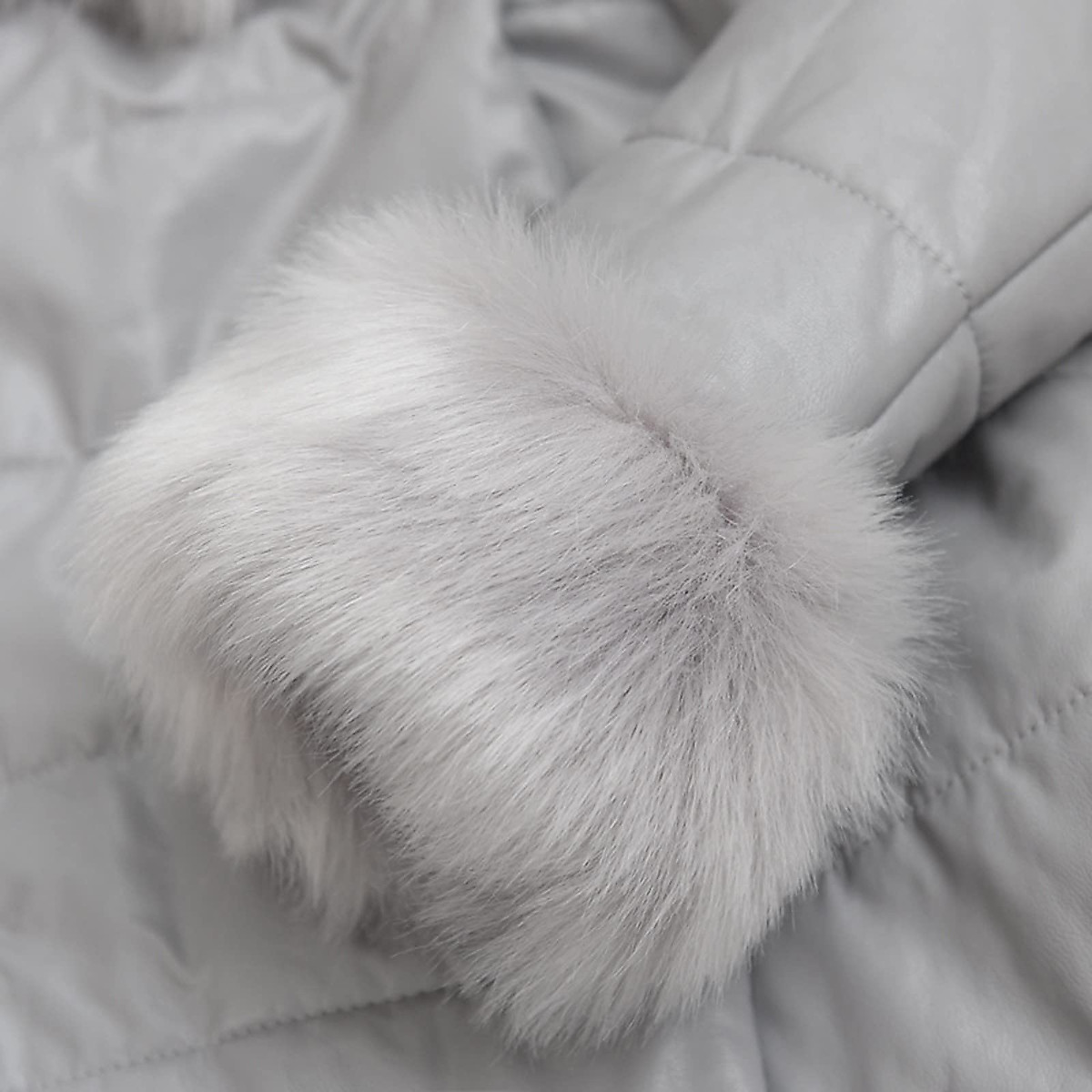 Girls Puffer Jacket Toddler Winter Coat Hooded Thickened Warm Winter Snowsuit Coat Windproof Jacket Outerwear Grey