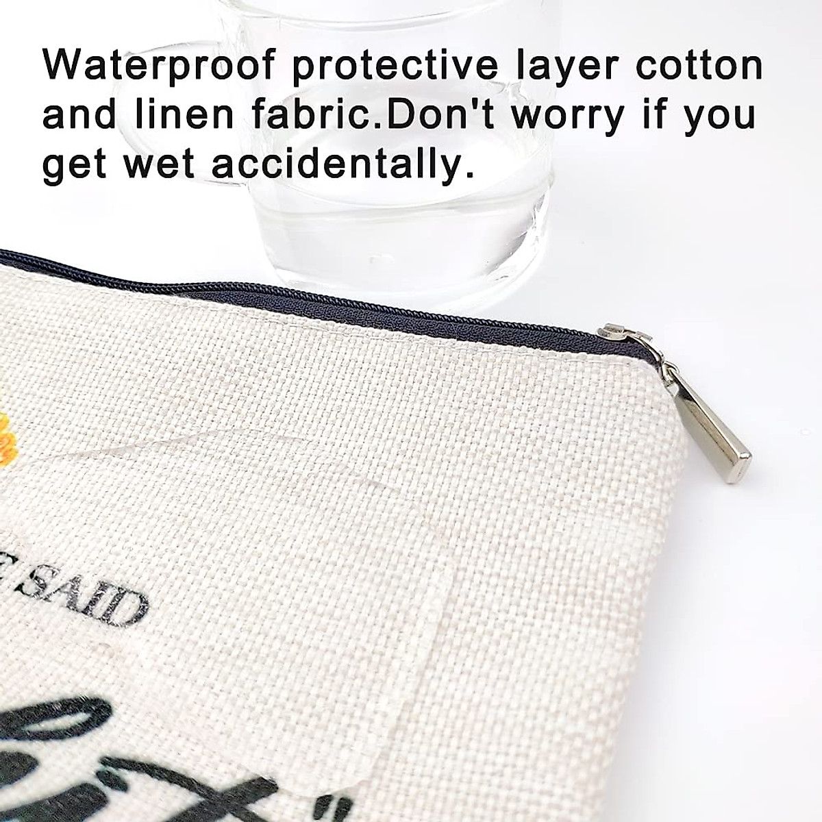 LANBAIHE God Says You are Unique Special-African American Makeup Bag Travel Cosmetic Bag Black Women Gift Inspirational Gifts Mother's Day Friends Sisters Mom Aunt Gift