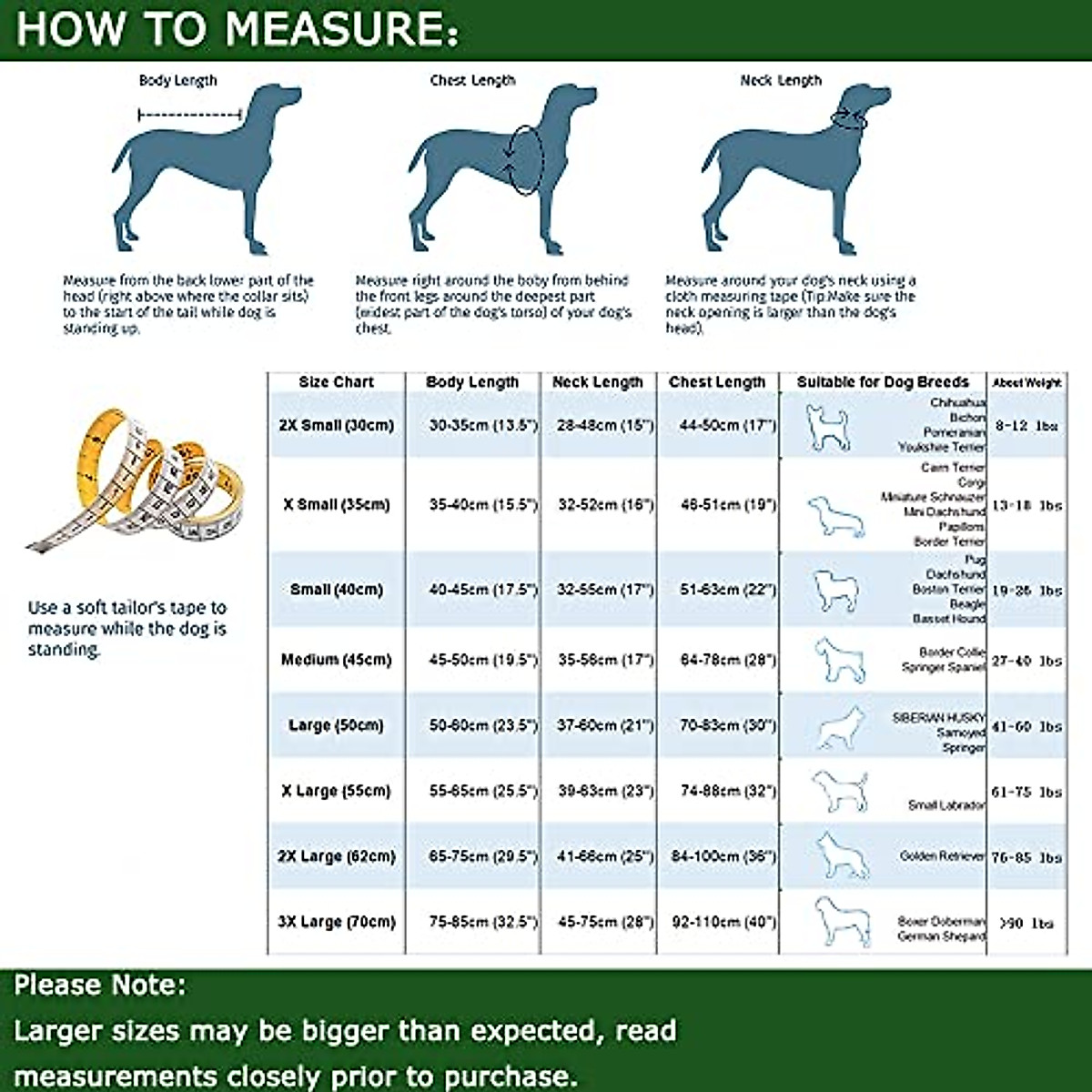 H.S.C.PET Reflective Dogs Raincoats Waterproof Shirts,Green Adjustable Puppy Lightweight Jacket, Doggie Windproof Warm Vest with Harness Hole