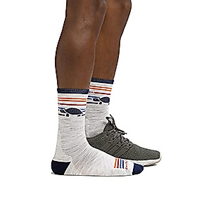 Darn Tough Men's Pacer Micro Crew Ultra-Lightweight With Cushion Sock (Style 1041) - Ash, Large