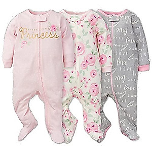 GerberBaby Girls3-Pack Sleep 'N PlayPink FloralNewborn
