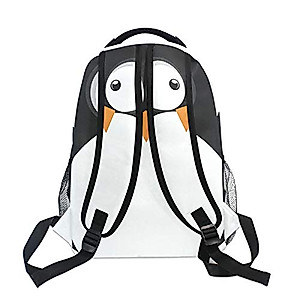 School Backpack Cute Penguin Bookbag for Boys Girls Teens Casual Travel Bag Computer Laptop Daypack