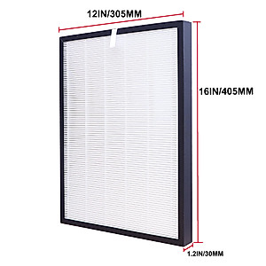 LRFDRESS HR950 air purifier HEPA Filter replacement compatible with Winix ZERO/J,Models HR950/HR1000,Activated Carbon Filter Compare to Part # 117130 405 * 305 * 30mm/405 * 305 * 10mm