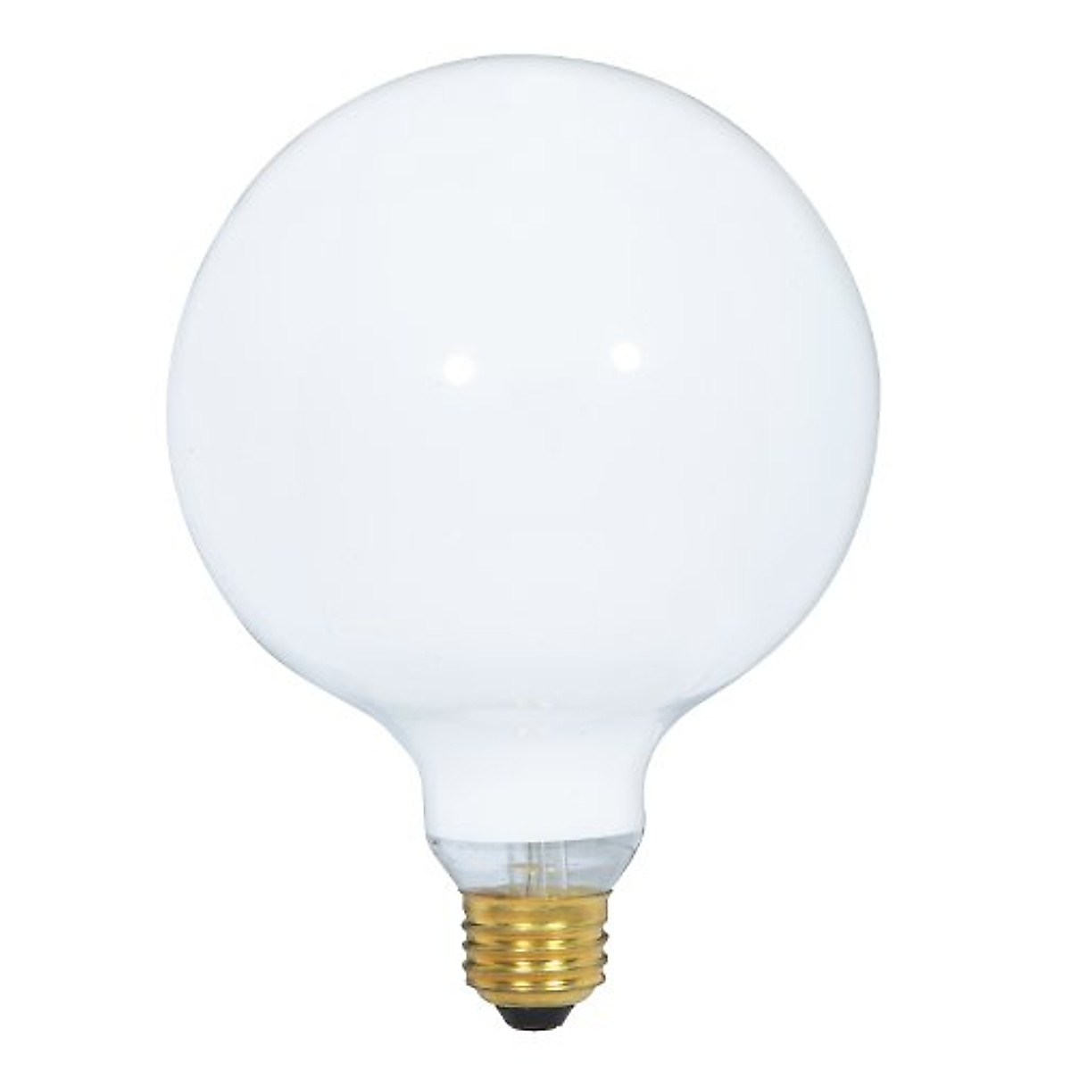 Satco S3004 120-Volt 150-Watt G40 Medium Base Light Bulb, Gloss White