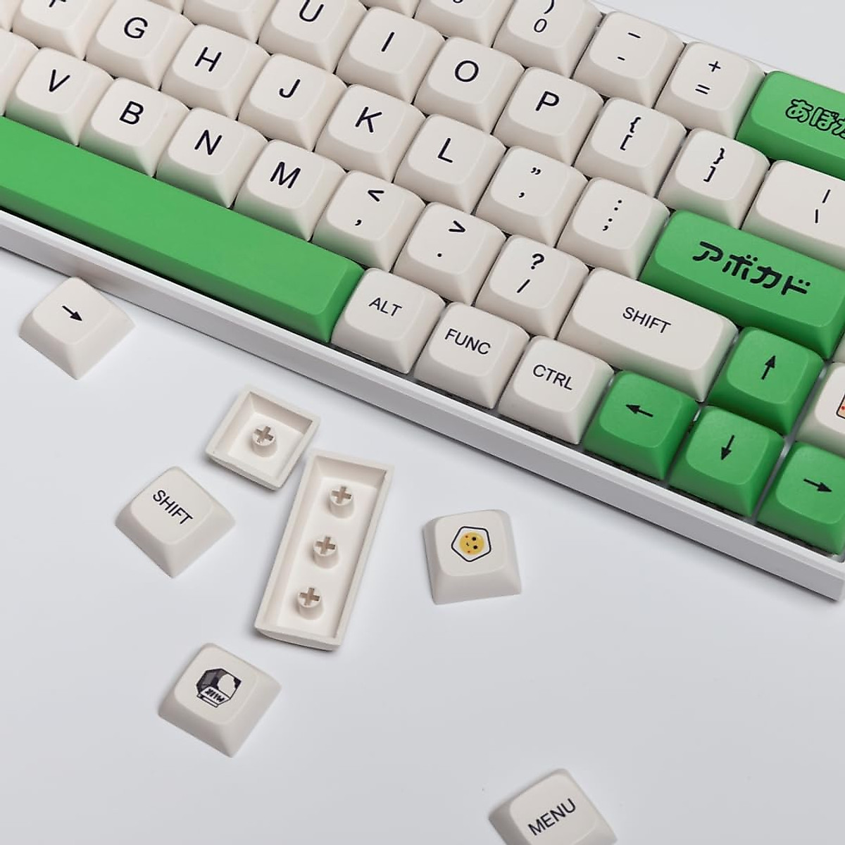 ZMX Custom Keycaps Set,PBT Dye Sublimation XDA Profile 137 Keys Full Size Keycap for Cherry Gateron MX Switch Mechanical Gaming Keyboard Accessory DIY Cute Keycap for Gift