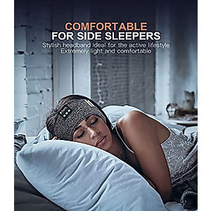 Earmuffs For Sleeping with Thin HD Stereo Speakers, for Workout, Insomnia, Travel, Yoga, Sport