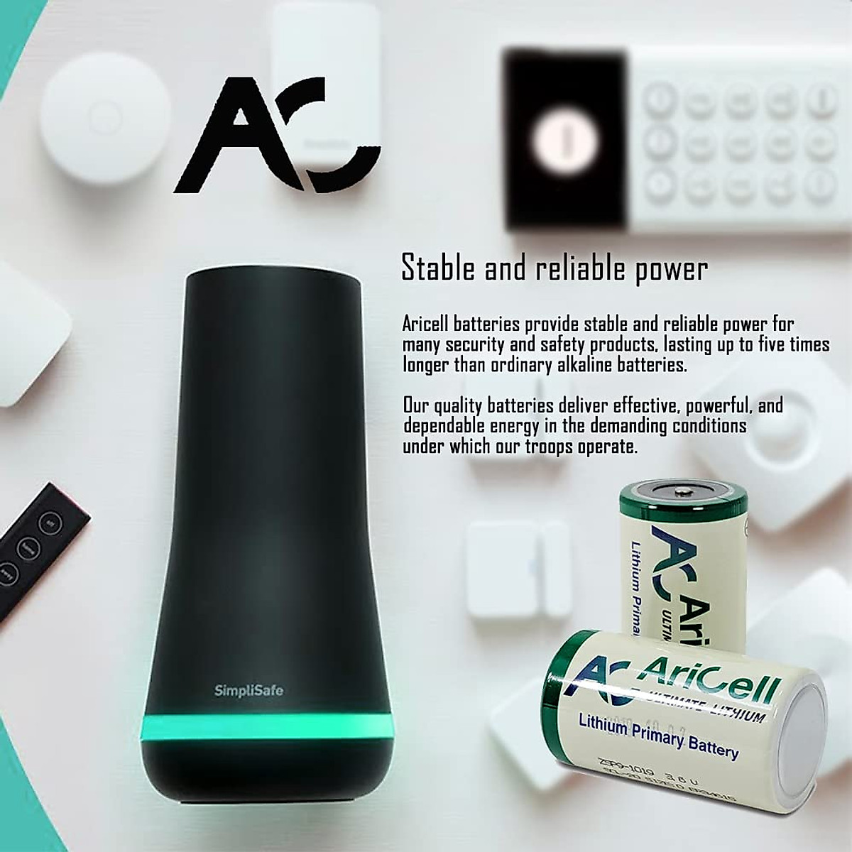 Aricell SCL-14 (C) 3.6V Lithium Thionyl Chloride Battery (5 Pack)