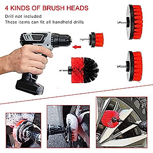 A ABIGAIL 21 Pcs Car Cleaning Tools Kit, Car Detailing Kit, Car Detailing Brushes, Car Wheel Tire Brush Set, Car Windshield Cleaning Tool, Car Care kit for Interior, Exterior, Wheels, Dashboard