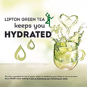Lipton Green Tea Bags for Health and Wellness, Hot or Iced, 40 Count (Pack of 6)