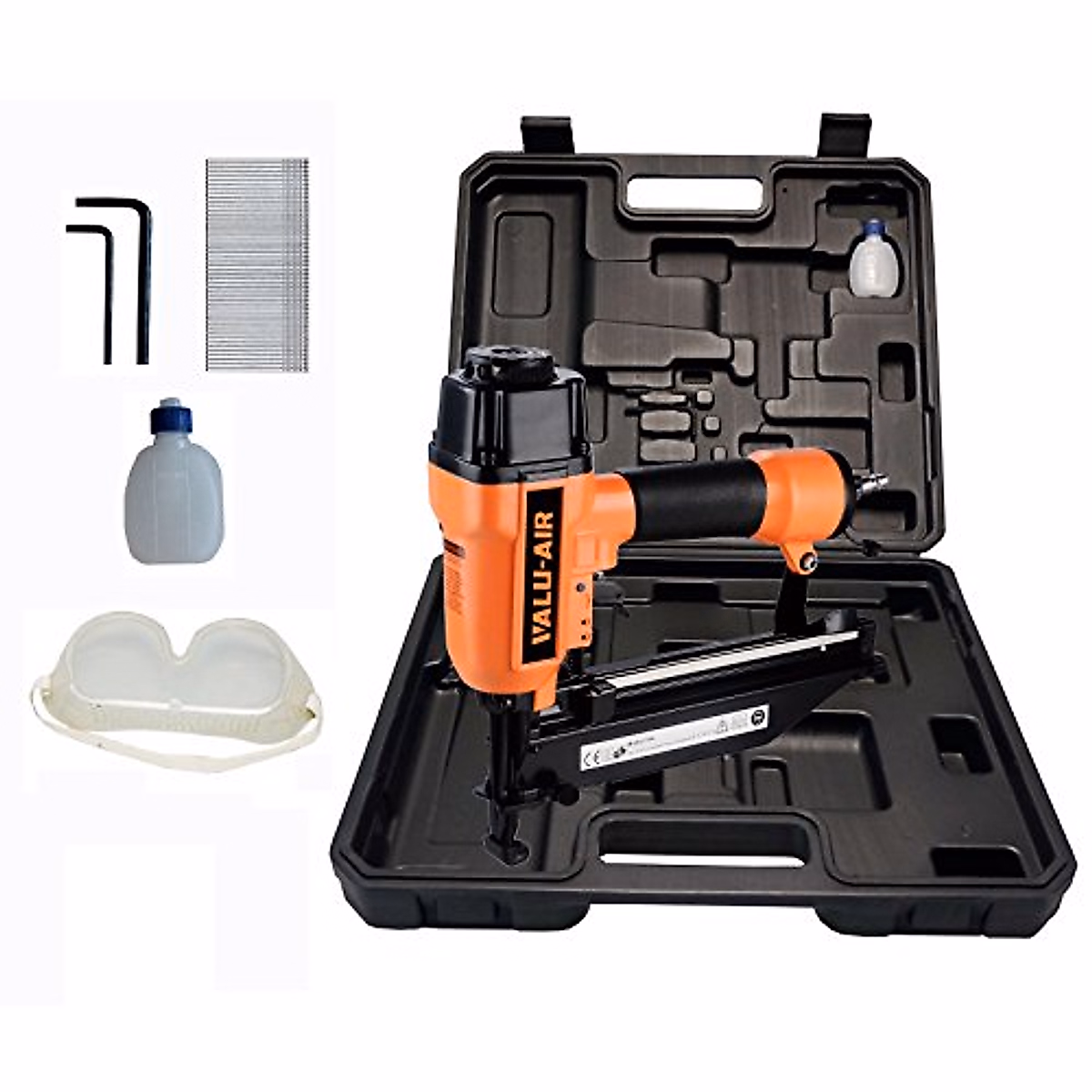 Valu-Air T64C 16 Gauge 7/8-Inch to 2-1/2-Inch Finish Nailer with Carrying Case