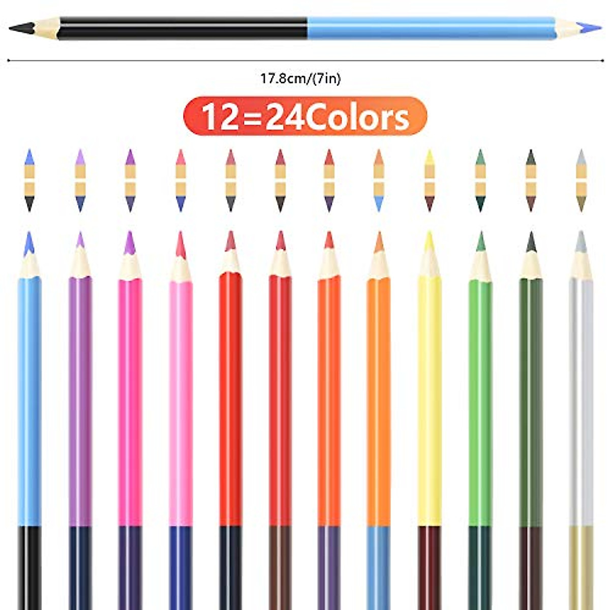 HomeMall Drawing Sketching Pencils Set, 37 Packs Art Kit with Sketchbook Draw Pencils Dual Ended Color Pencil Eraser Sharpener Pencil Bag for Kids Adults and Art Beginners…