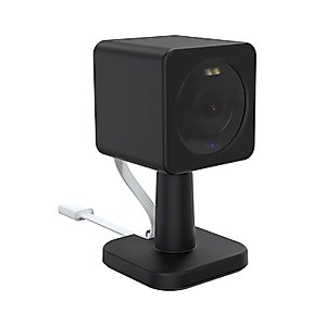 HOLACA Silicone Skin for Wyze Cam OG/OG Telephoto - Come with Quick Wall Mount Bracket - Anti-Scratch Protective Cover - Extra Protect Wyze Camera (Black, 1pack)