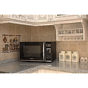 Emerson 1.2 CU. FT. 1100W Griller Microwave Oven with Touch Control, Stainless Steel, MWG9115SB