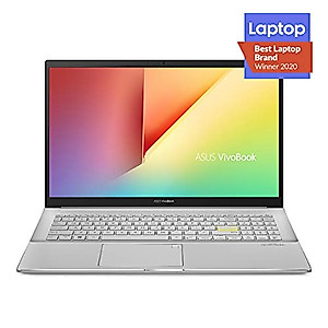 ASUS VivoBook S15 S533 Thin and Light Laptop, 15.6” FHD Display, Intel Core i7-1165G7 CPU, 16GB DDR4 RAM, 512GB PCIe SSD, Fingerprint Reader, Wi-Fi 6, Windows 10 Home, Dreamy White, S533EA-DH74-WH