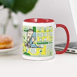 CafePress Peanuts Linus Comic Strip Ceramic Coffee Mug, Tea Cup 11 oz