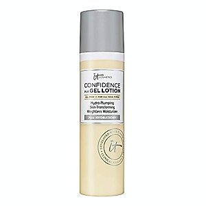 IT Cosmetics Confidence in a Gel Lotion - Oil-Free Face Moisturizer - Lightweight & Hydrating - With Ceramides - 2.5 fl oz