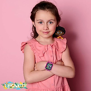 Disney Encanto Kids Smartwatch with Camera, Games, and Fitness Tracker – Interactive Touchscreen Watch with Changeable Faces, Alarm, Voice Recorder, and Step Counter – Fits Wrists 5.5" to 8"