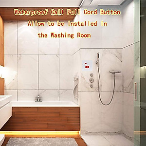 Daytech Strobe Siren Alarm Home Caring Loud Outdoor SOS Alert System 2 Red Flashing Siren 2 Remotes Panic Button 4 Emergency Button for Store Home Hotel Jewelry Shop Security Alarm