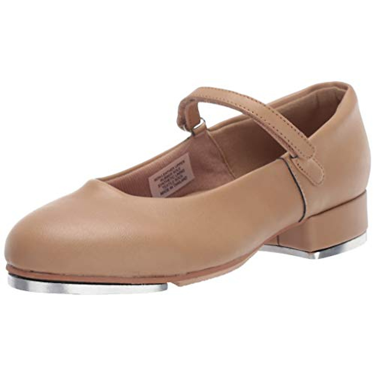 Leo Women's Rhythm TAP Dance Shoe, tan, 5 Medium US
