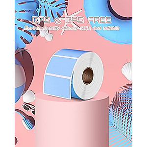 PHOMEMO 2.25"x1.25" Direct Thermal Labels, Shipping Barcode Thermal Stickers, Compatible with Many Thermal Label Printer