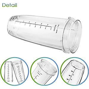 Replacement Part for Nutri Ninja Blender 2-Pack 32oz Replacement Cups Compatible with Nutri Ninja Auto-iQ Series Blenders