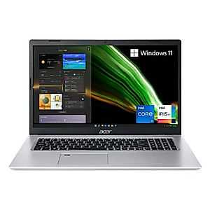 Acer Aspire 5 A517-52-75N6 Laptop | 17.3" Full HD IPS Display | 11th Gen Intel Core i7-1165G7 | Intel Iris Xe Graphics | 16GB DDR4 | 512GB SSD | WiFi 6 | Fingerprint Reader | BL Keyboard | Windows 11