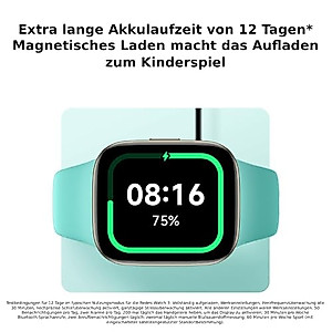 Xiaomi Redmi Smart Watch 3, 1.75 Inch AMOLED Touch Display, 5ATM Water Resistant, 12 Days Battery Life, GPS, 120 Workout Mode, Heart Rate Monitor, Calori Consumption, Fitness Activity Tracker, Black