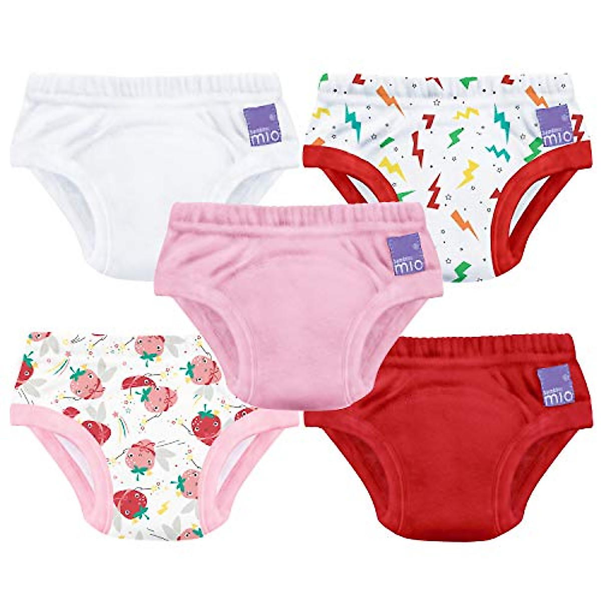 Bambino Mio Potty Training Pants, Super Strawb, 3+ Years, 5 Pack